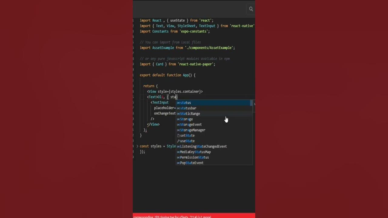 VocÊ Sabe Usar Estados Em React Native Programação Reactnative Iosdeveloper Youtube