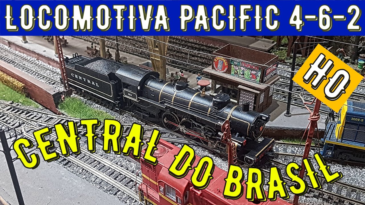 LOCOMOTIVA PACIFIC 353 EF CENTRAL DO BRASIL - YouTube