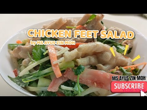 Chicken Feet Salad /How to Make Chicken Feet Boneless Salad (paa Ng ...