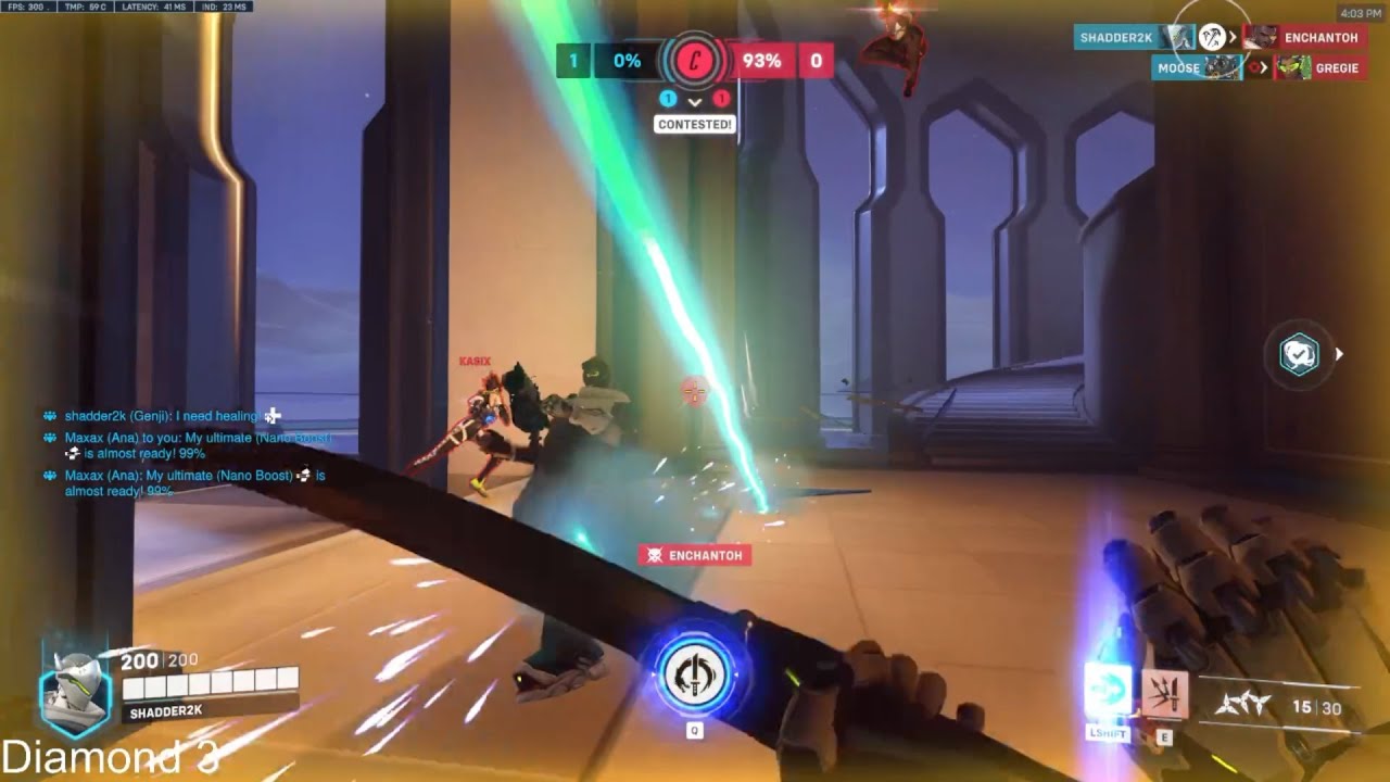 Overwatch 2 Genji God Shadder2k Assassin Of Oasis - YouTube