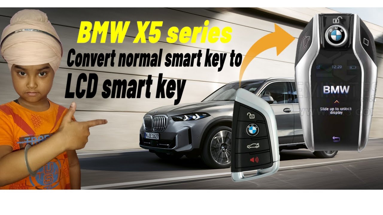 BMW X5 screen touch display LCD KEYS नॉर्मल चाबी को स्क्रीन टच डिस्प्ले ...
