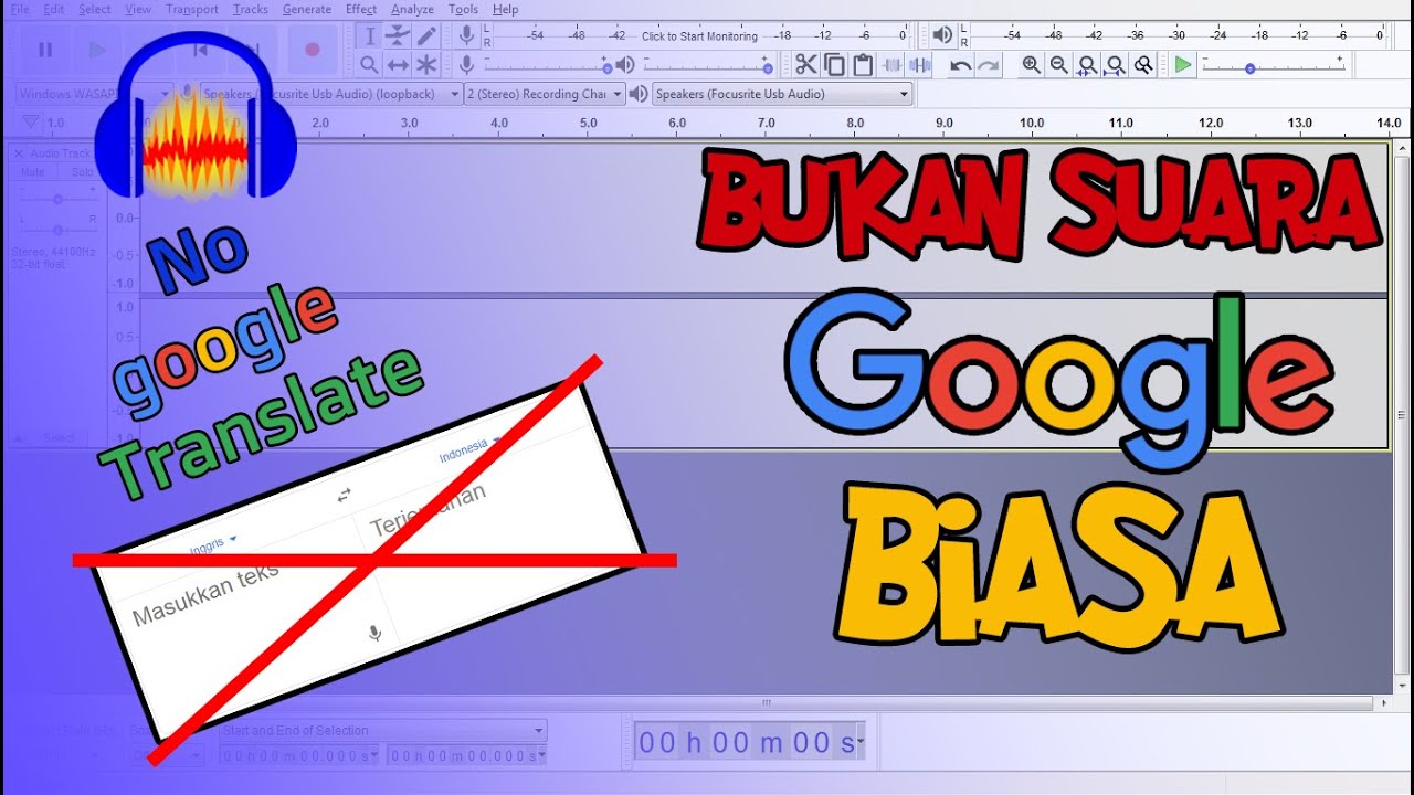 cara mengubah text menjadi suara | google (wavenet) dengan audacity ...