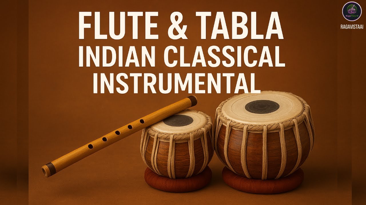 Flute & Tabla Instrumental Fusion | Indian Classical Music | Peaceful ...