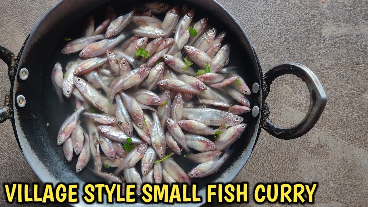 Village Style Small Fish Curry !! My first vlog 2024!! New Vlog!! Fish ...