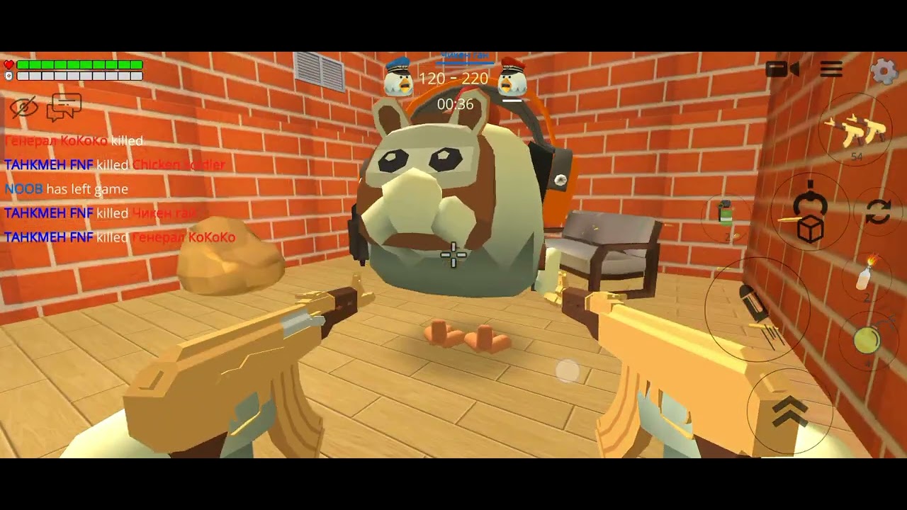 Playing Chicken Gun Rooster Rudy 🤎 - YouTube