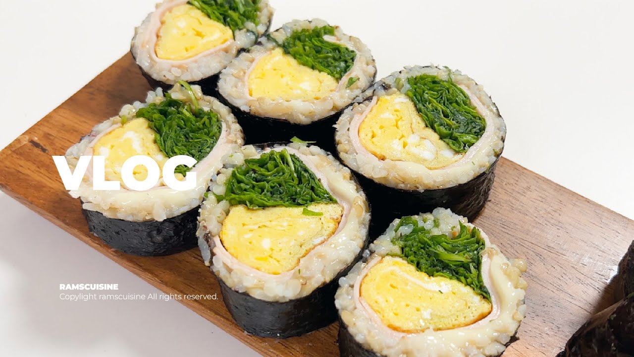 Vlog 냉장고 파먹는 현실 집밥 요리 브이로그🍳 살 안찌는 냉털 김밥 명란굴소스파스타 불닭소고기덮밥 김치전에