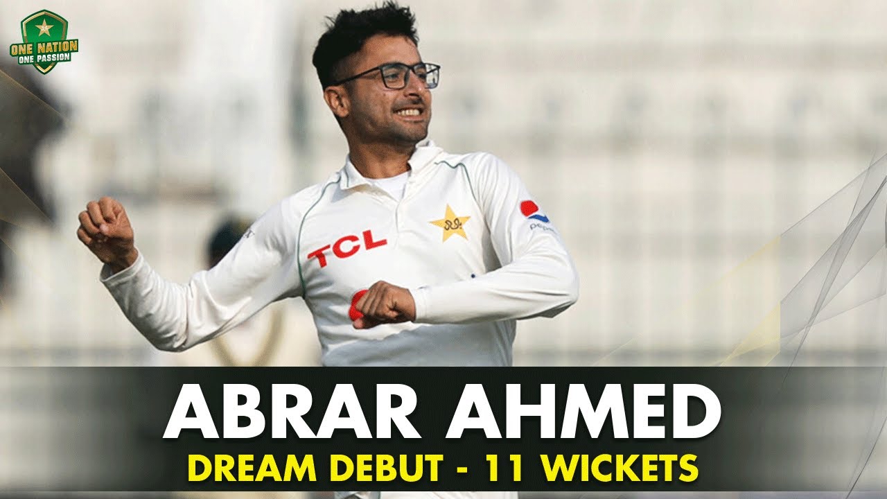 Abrar Ahmed's Dream Debut! 1️⃣1️⃣ Wickets against England, Multan 2022 ...