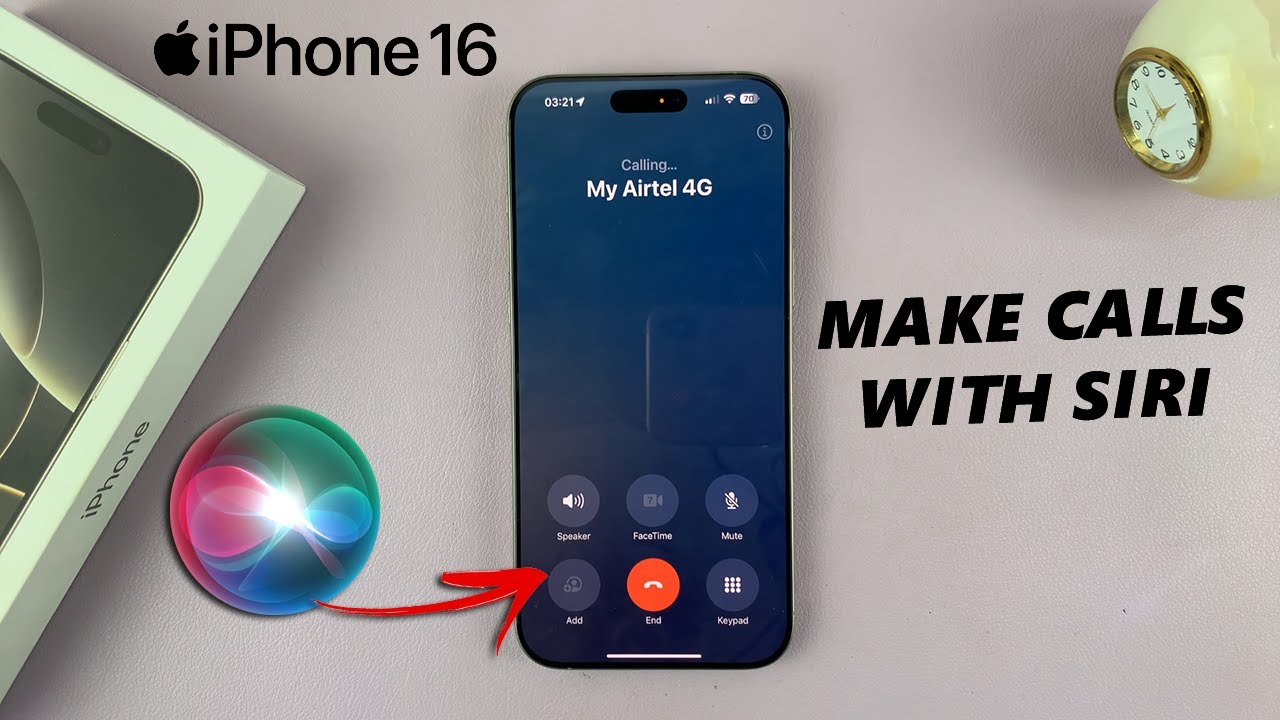 How To Make Phone Calls Using Siri On iPhone 16 / 16 Pro - YouTube