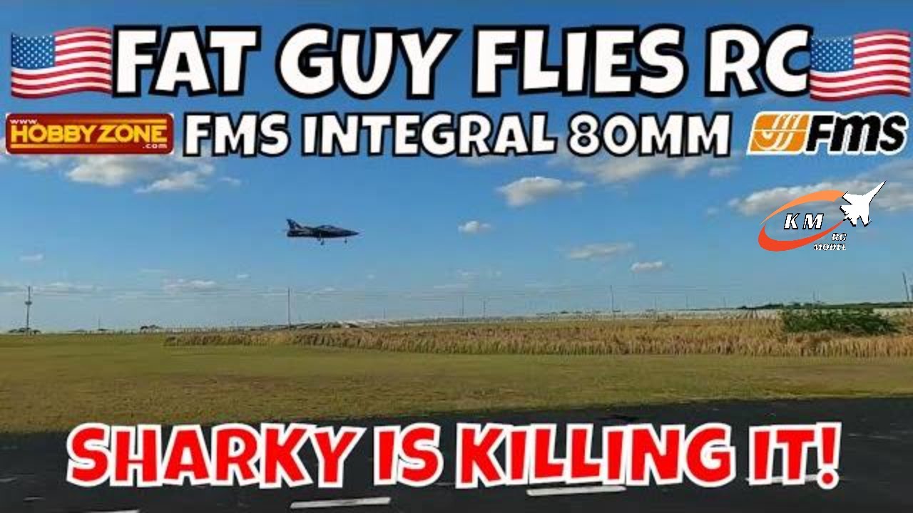 FMS INTEGRAL 80MM SHARKY IS KILLING IT! by Fat Guy Flies RC - YouTube