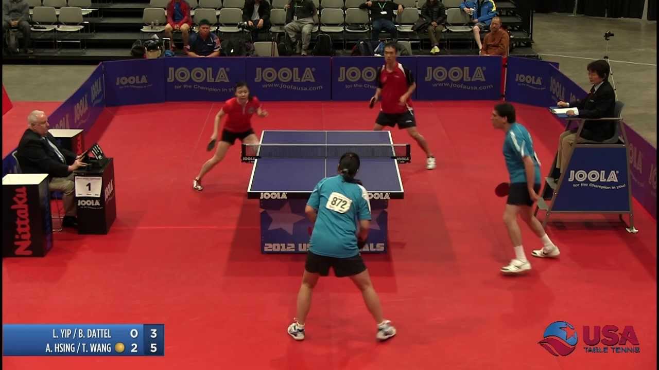 Mixed Doubles QF: Lily Yip & Barry Dattel vs. Timothy Wang & Ariel ...