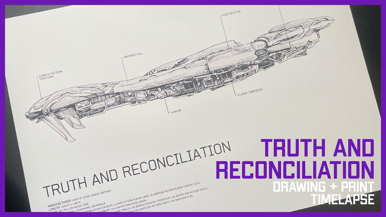 Halo - Truth and Reconciliation - Schematic Drawing & Print Timelapse ...