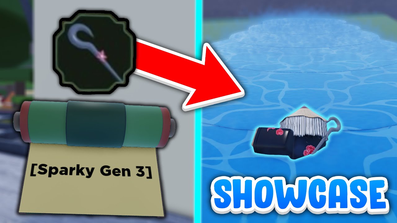 The BEST weapon in Shindo Life?! | Spear of Sparky Boss Location ...