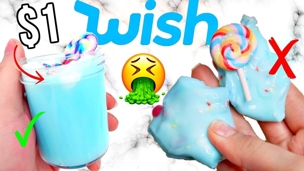 $1 WISH SLIME REVIEW! Is It Worth It?! - YouTube