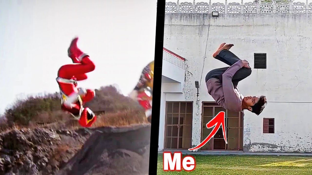 power rangers stunt in real life🔥- Rishi S - YouTube