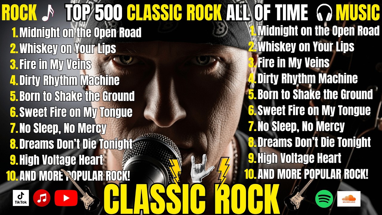 ⚡ Ultimate Classic Rock Listening Session | Top 500 Tracks | Vol. 1 ...
