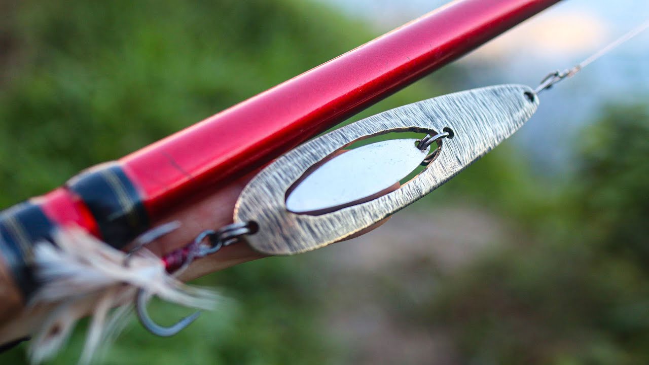 Making a double noisy spoon lure - YouTube