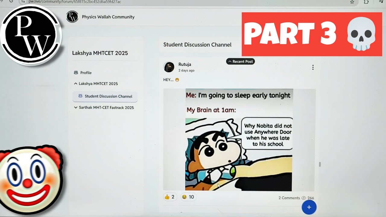 PW Community Post Review Part 3 💀(*DEAD HUMOUR MEMES*) - YouTube