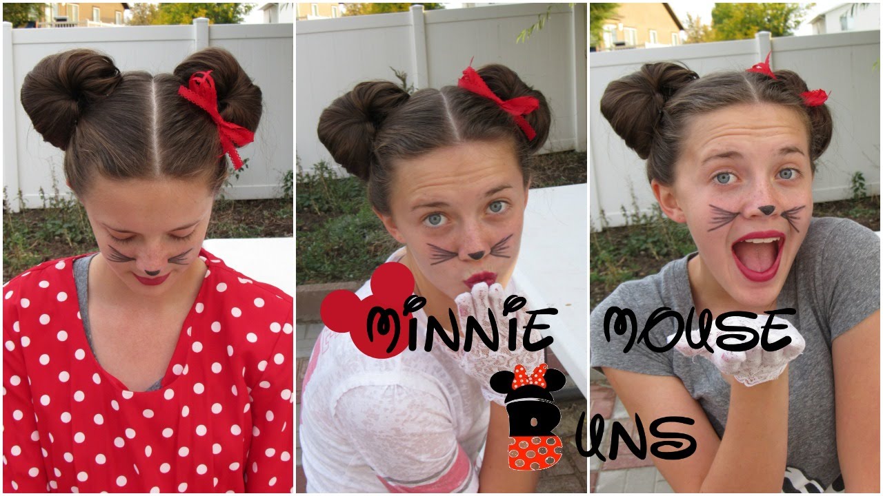 Disney Minnie Mouse Buns | Jewels Cool Spooks - YouTube