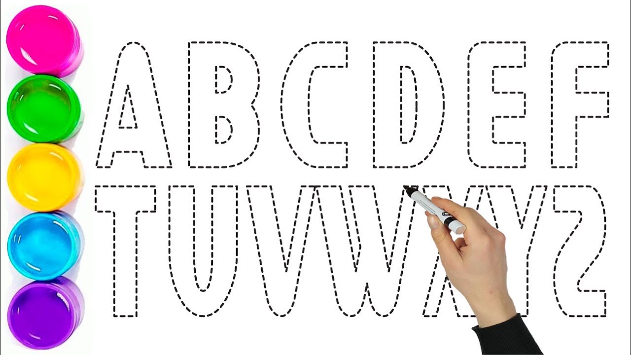 Learn to Write Your ABCs! Tracing & Coloring - YouTube