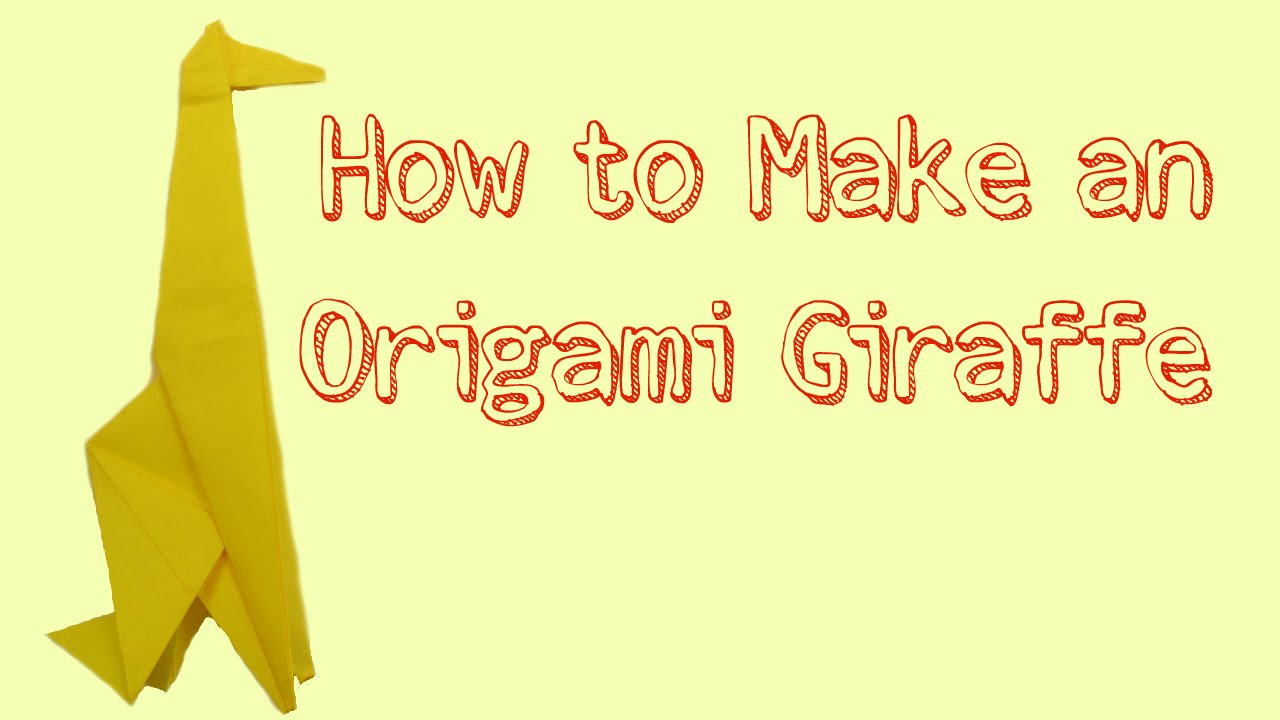 Origami Tutorial: How to Make an Easy Origami Giraffe - YouTube