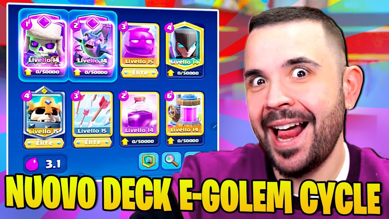 Il nuovo E Golem Cycle è Pazzesco - CLASH ROYALE - YouTube