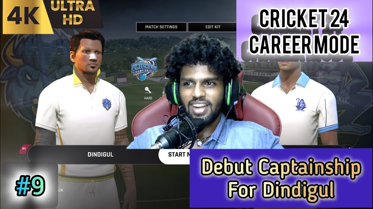 #9-Debut Captain Knock for Dindigul Club|Dindigul Vs Tirpur 3Day Match ...