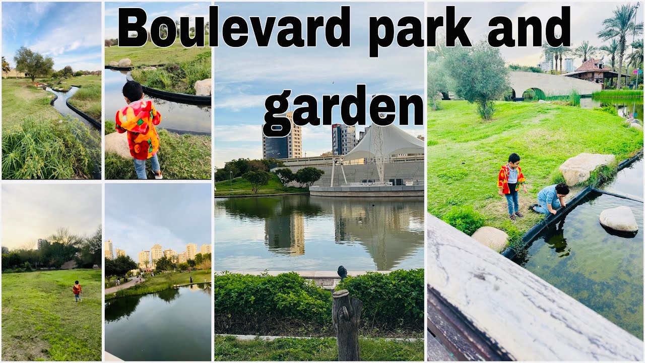Exploring Boulevard Park and Garden in Salmiya, Kuwait||Travel vlog ...