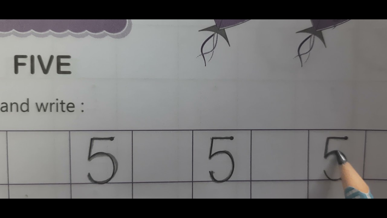 How To Write Number 5 YouTube How To Write Number 5 YouTube