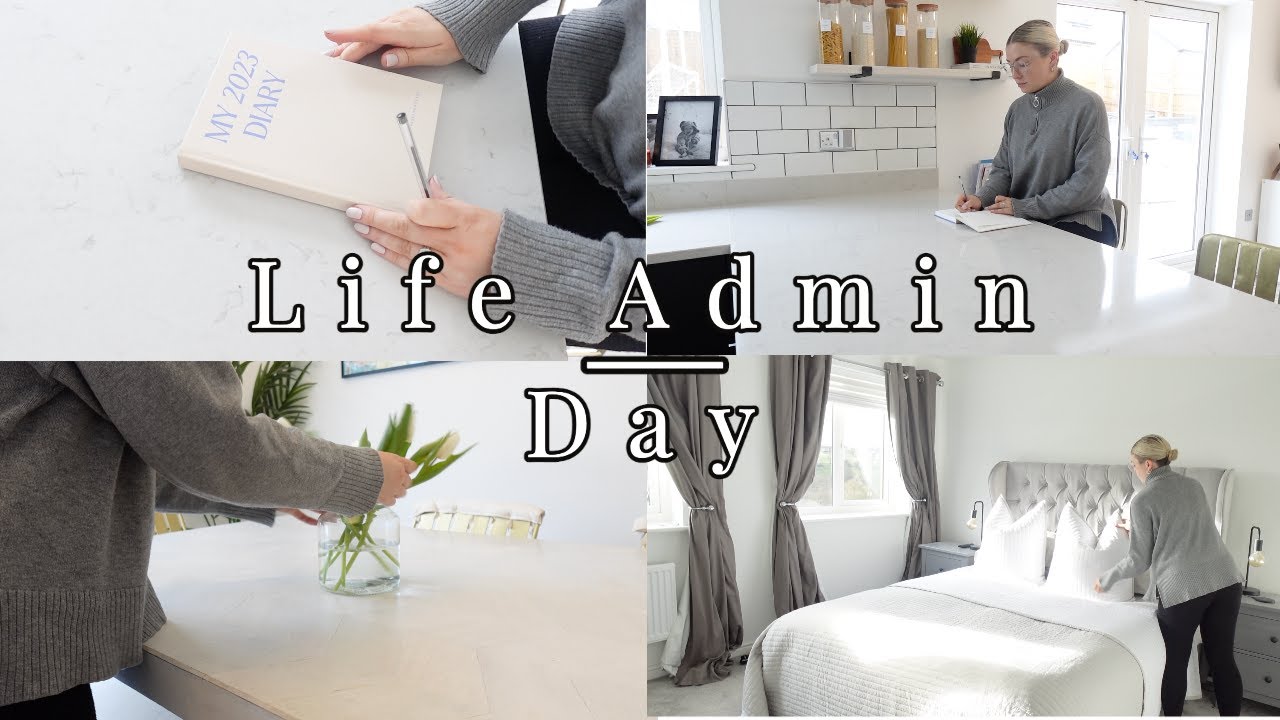 LIFE ADMIN DAY ☑️ GETTING ORGANISED FOR THE NEW YEAR | MANIFESTING 💫 ...