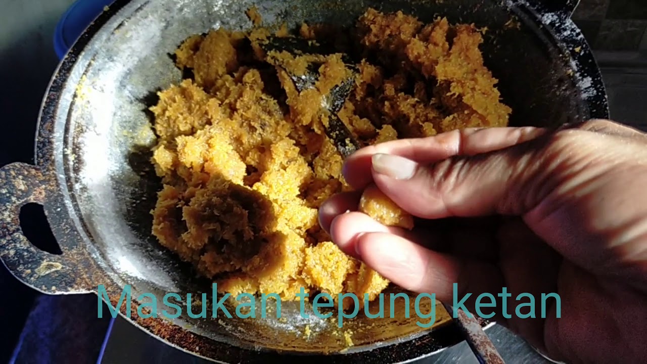 Cara buat anak inti kue minang kabau - YouTube