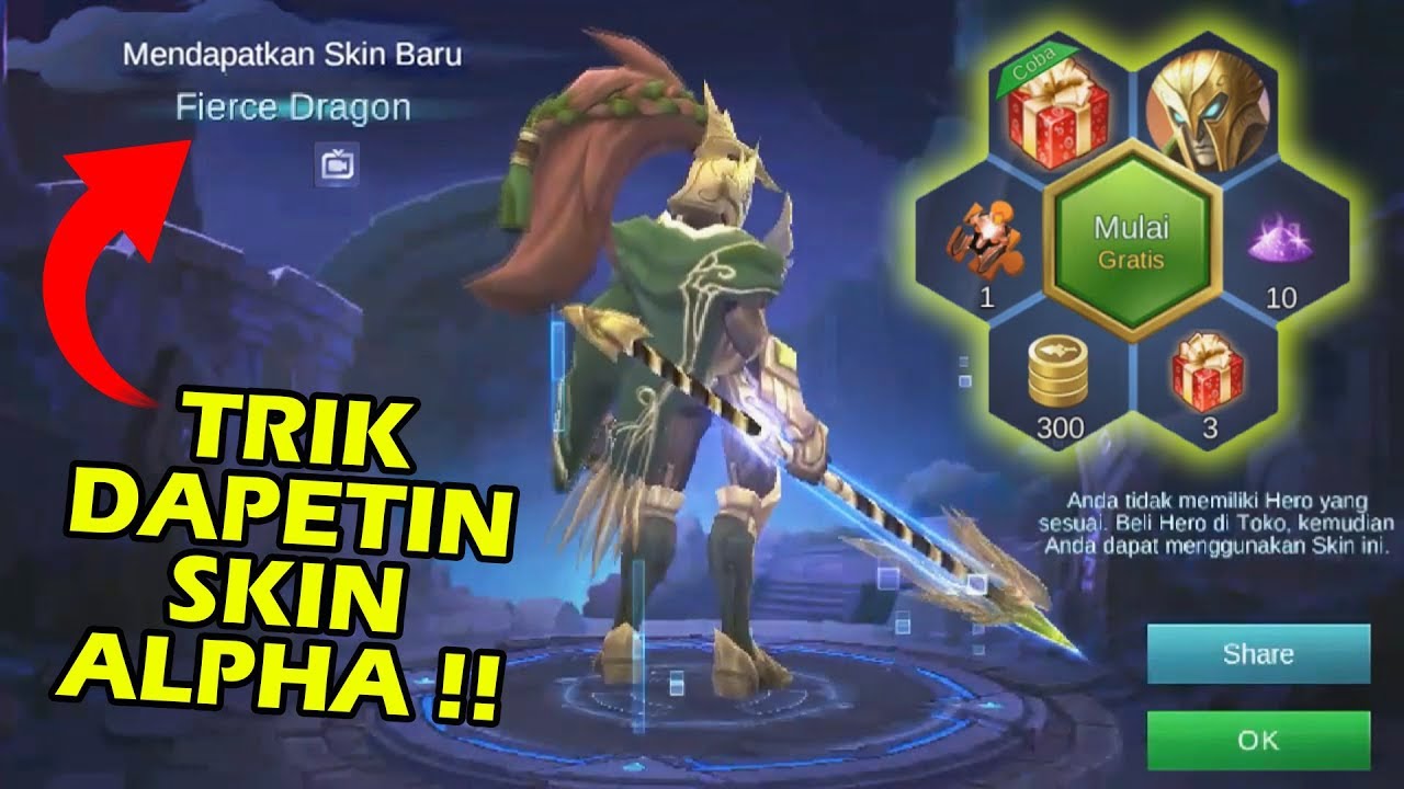 TRIK MUDAH MENDAPATKAN SKIN ALPHA !! Mobile Legend Indonesia #47 - YouTube