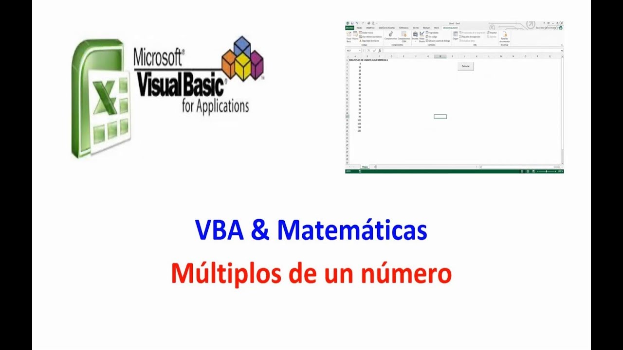 Múltiplos de un numero - VBA & Matemáticas - YouTube