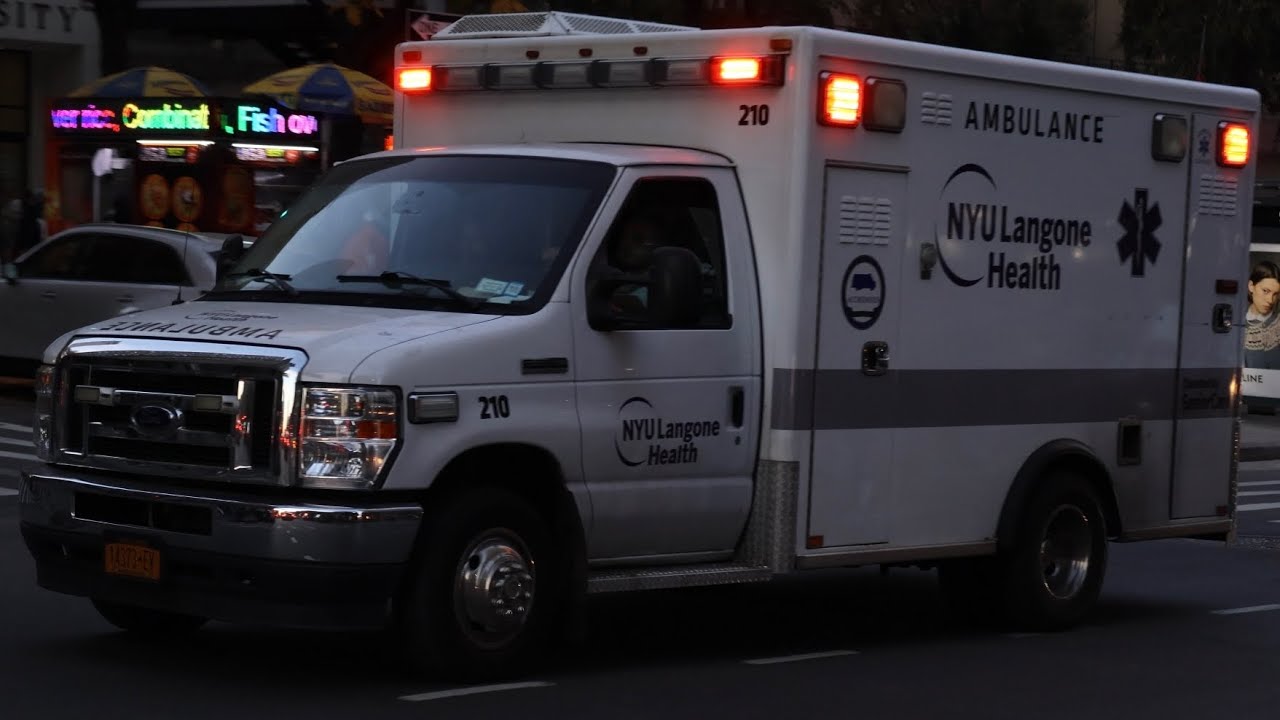 NYU Langone Health EMS Ambulance 210 Responding - YouTube
