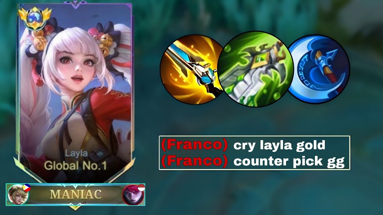 NEW META LAYLA YELLOW BUILD!! BEST BURST DAMAGE FOR COUNTER PICK!!💀 ...