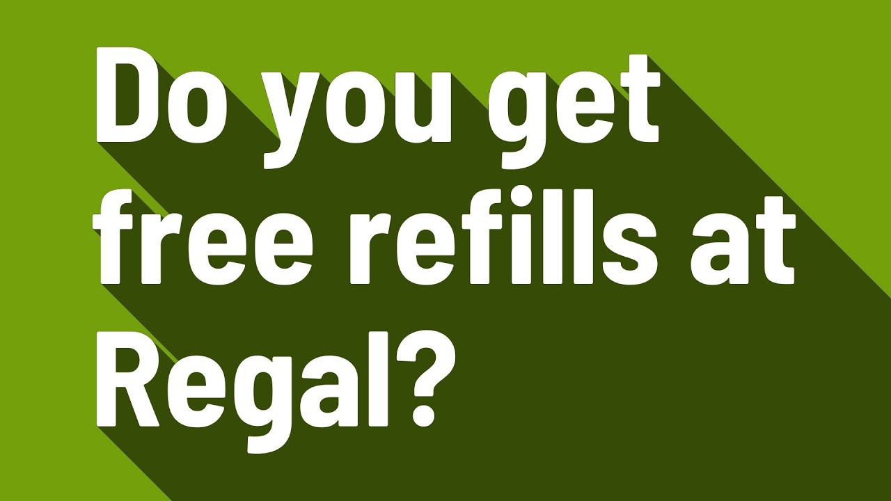 Do you get free refills at Regal? - YouTube
