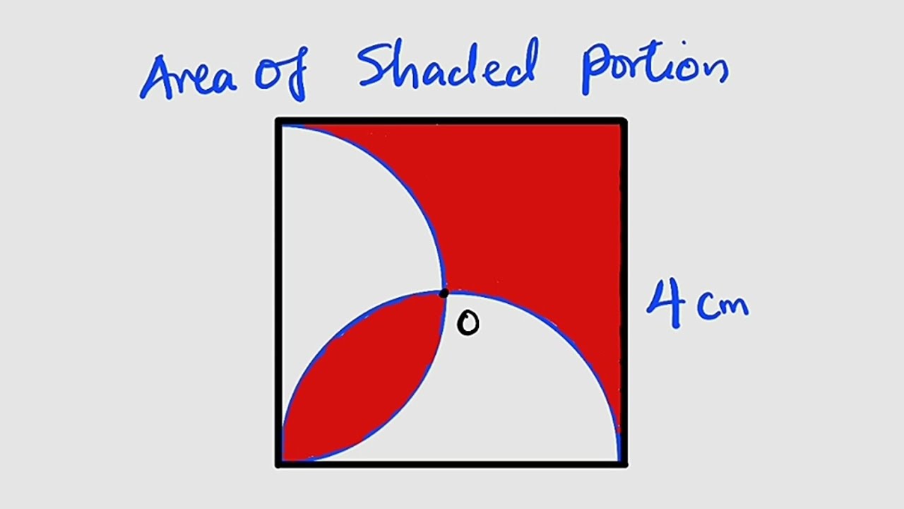 Area of the shaded portion - YouTube