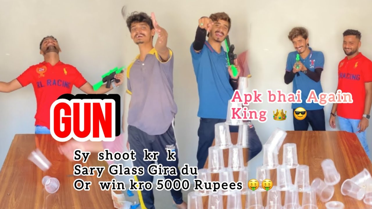 GUN shoot funny Game Glass Gira du or 5000 ly lo 😱🤑🤑🤑 - YouTube