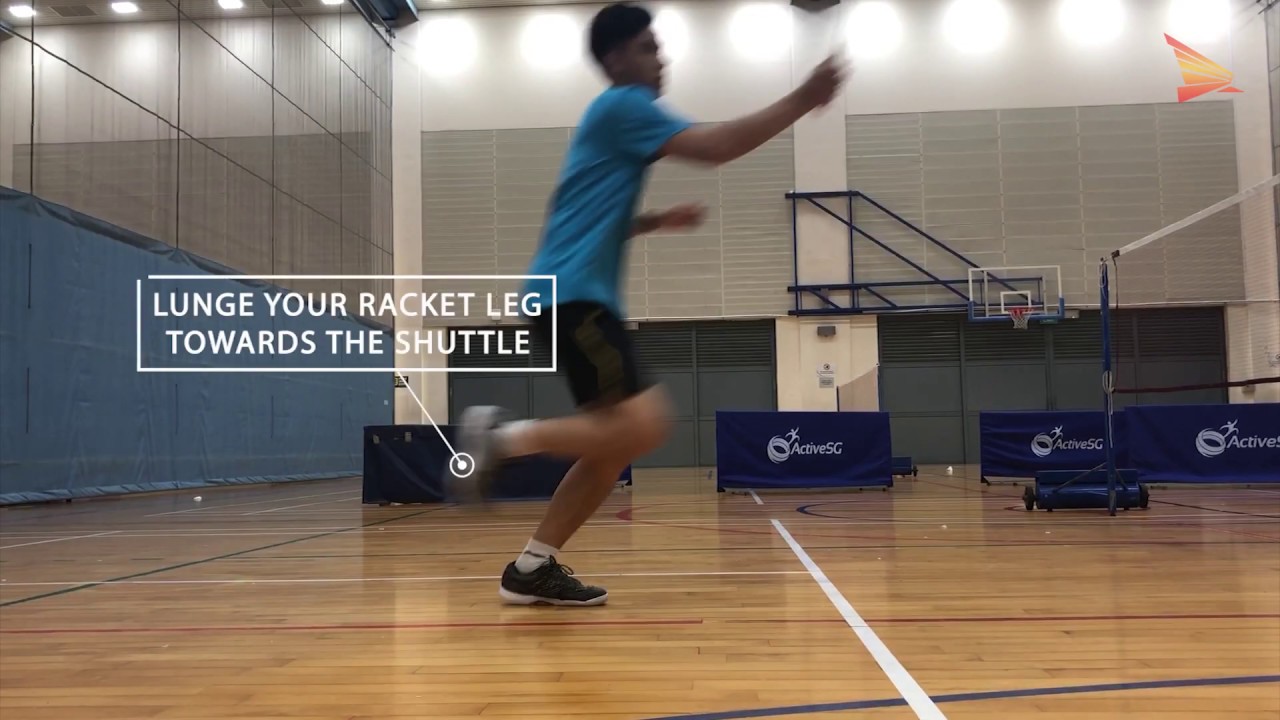 Badminton: Singles Front-Court Footwork Guide - YouTube