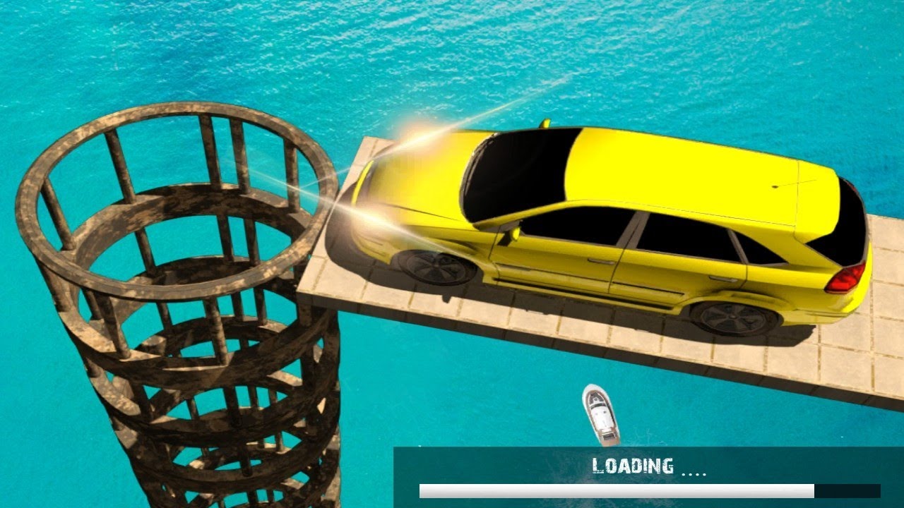 Mega ramp stunt game video _mega game simulator - YouTube