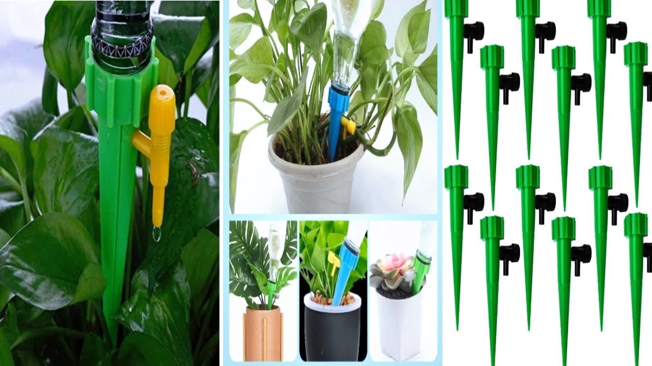 Drip irrigation spikes for home garden || Self-watering for plant's ...