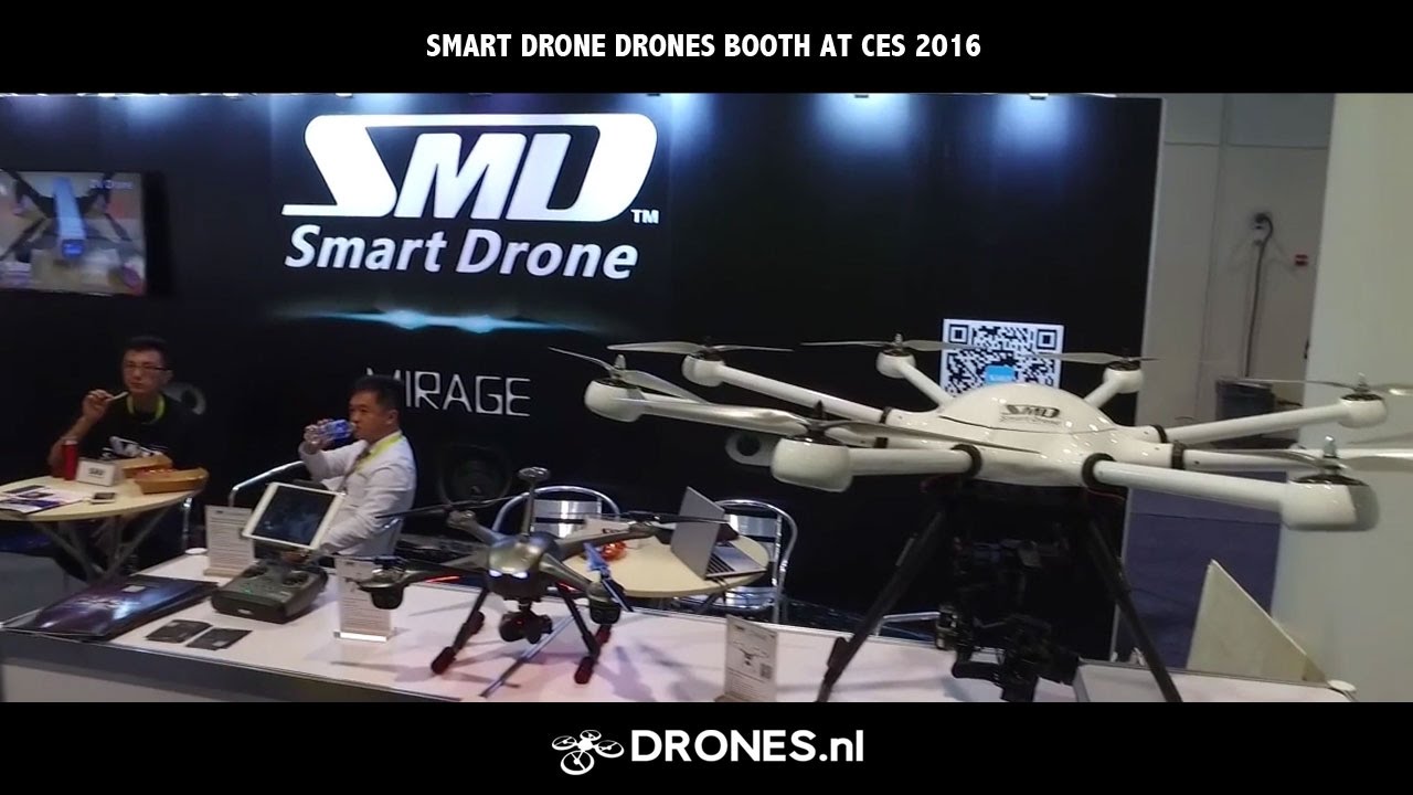 SMART DRONE Drones Booth at CES 2016 - YouTube