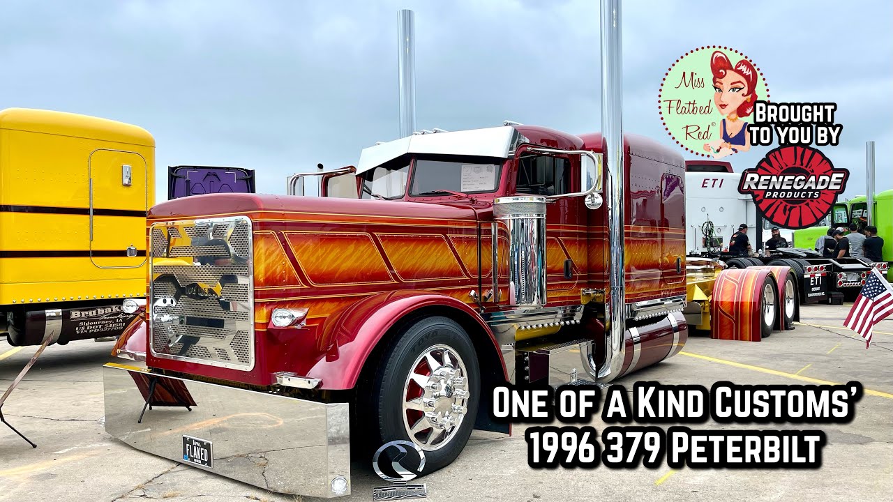 One of a Kind Customs 1996 Peterbilt 379 Lowrider Truck Tour - YouTube