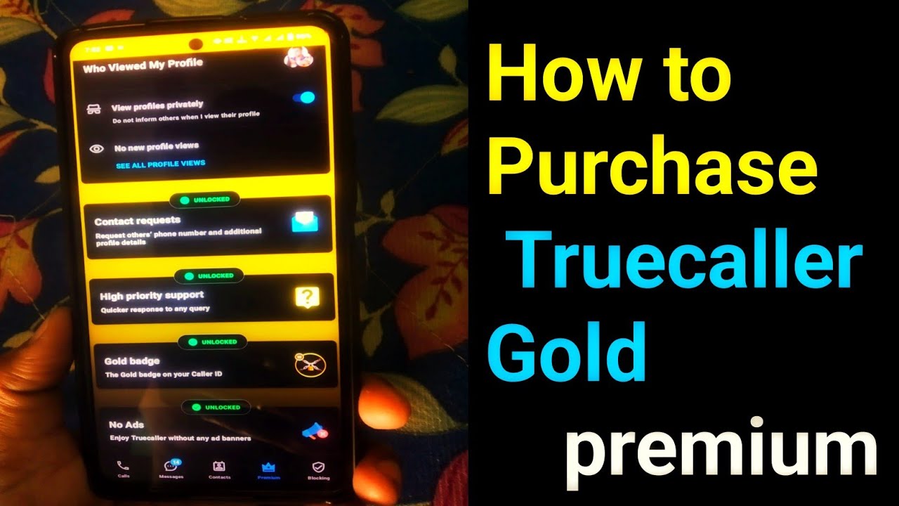 How to purchase Truecaller Gold Premium? Truecaller का gold प्रीमियम ...