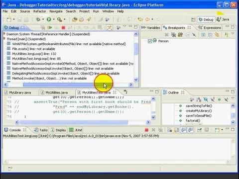 Eclipse and Java - Using the Debugger - Lesson 5 - YouTube