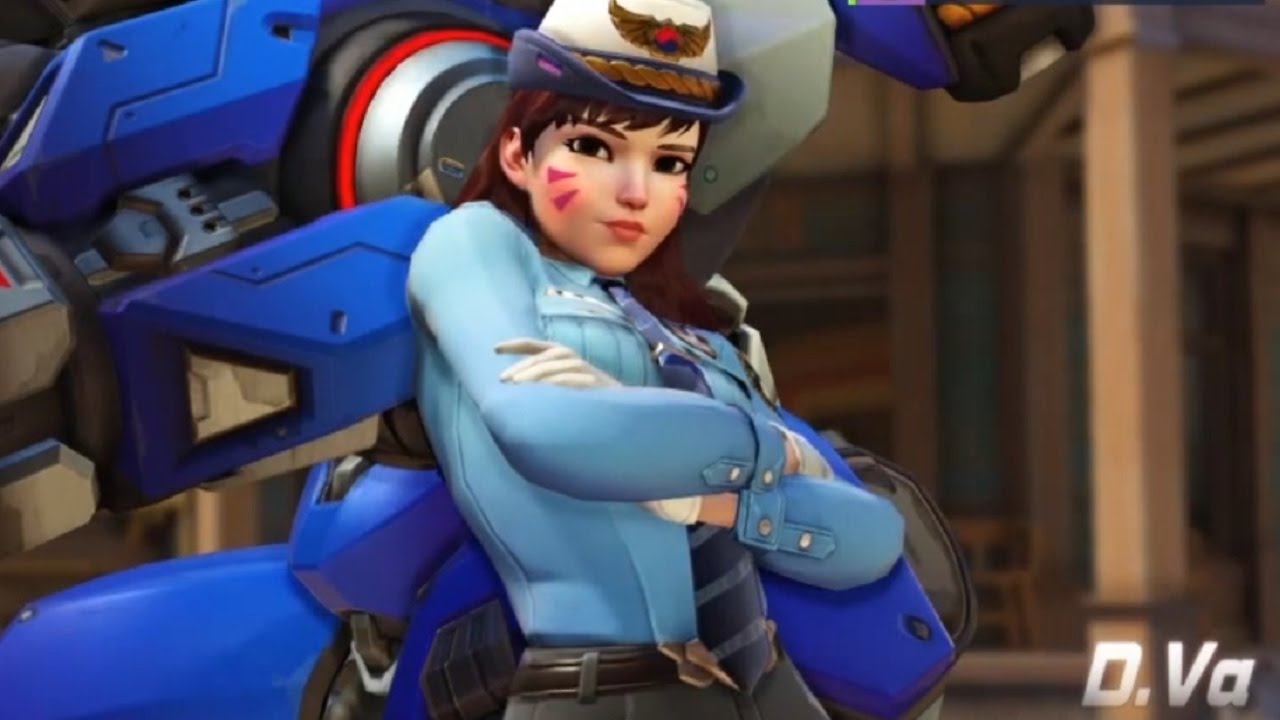 Overwatch 警官D.Vaきたあああ！！(police D.Va review) - YouTube