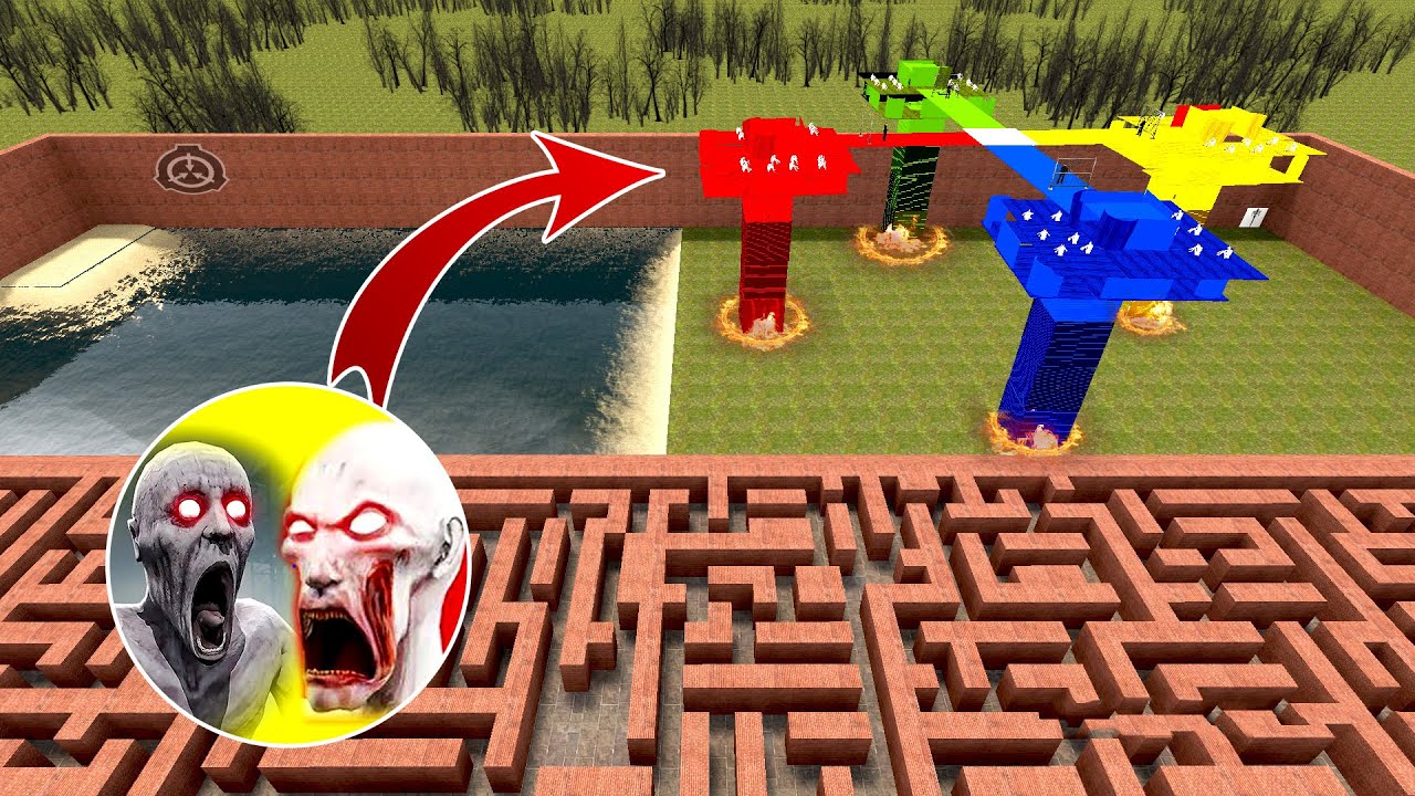 SCP-096 VS COLOR TOWERS – NO ONE SURVIVES! In Garry's Mod - YouTube