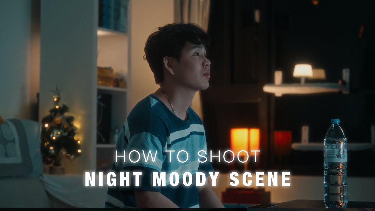 How to Shoot CINEMATIC Night Moody Scene At Home - YouTube