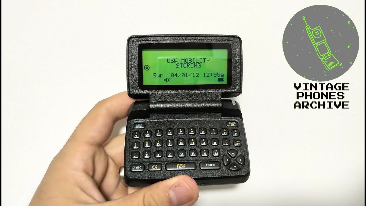 Sun Telecom ST-902 Two way pager menu browse, alert tones - YouTube