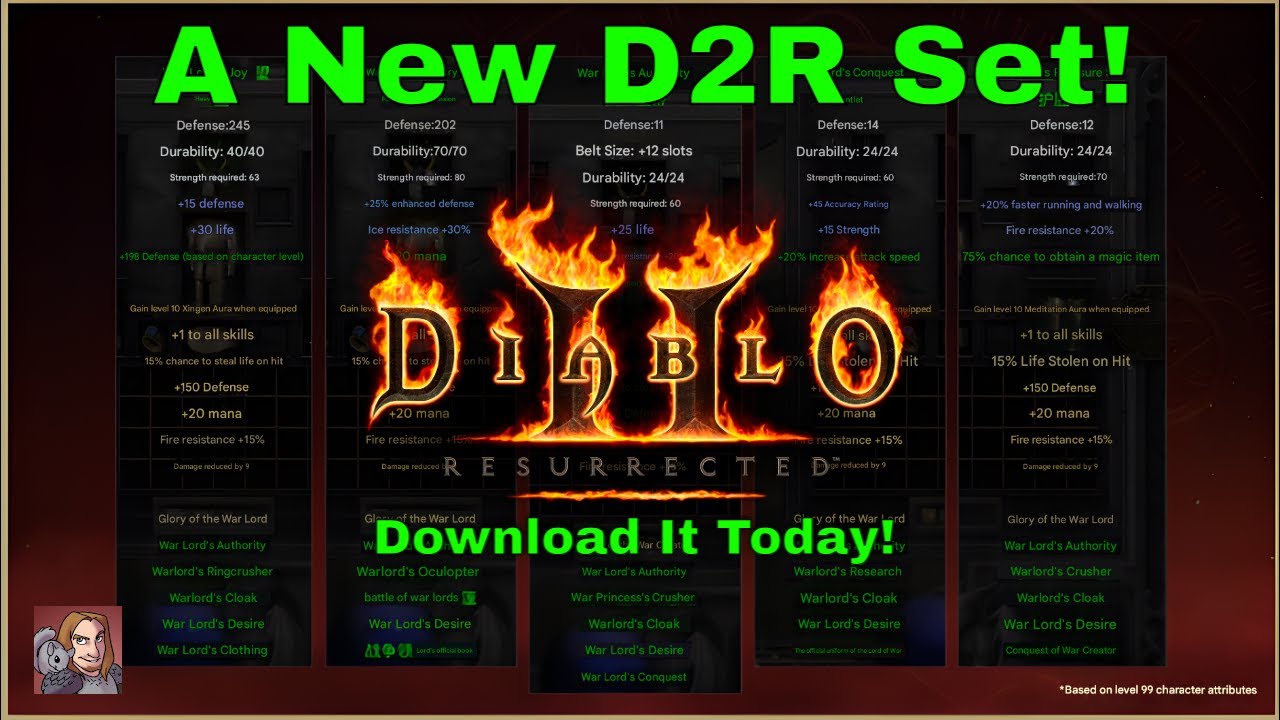 New Diablo II Resurrected Set (The Warlord Set) Chinese Game Launch Aug ...