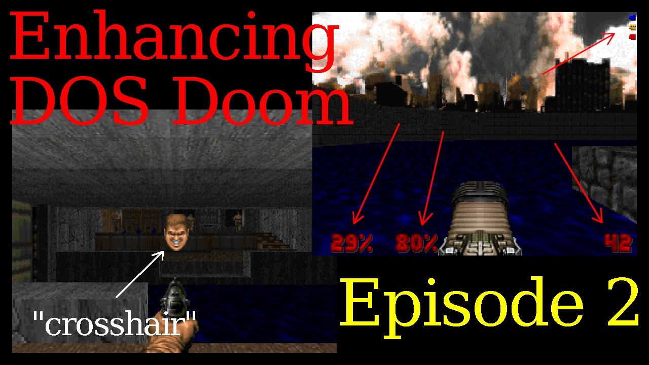 [Enhancing DOS Doom II] EP2: Function Hooking (full screen status bar ...